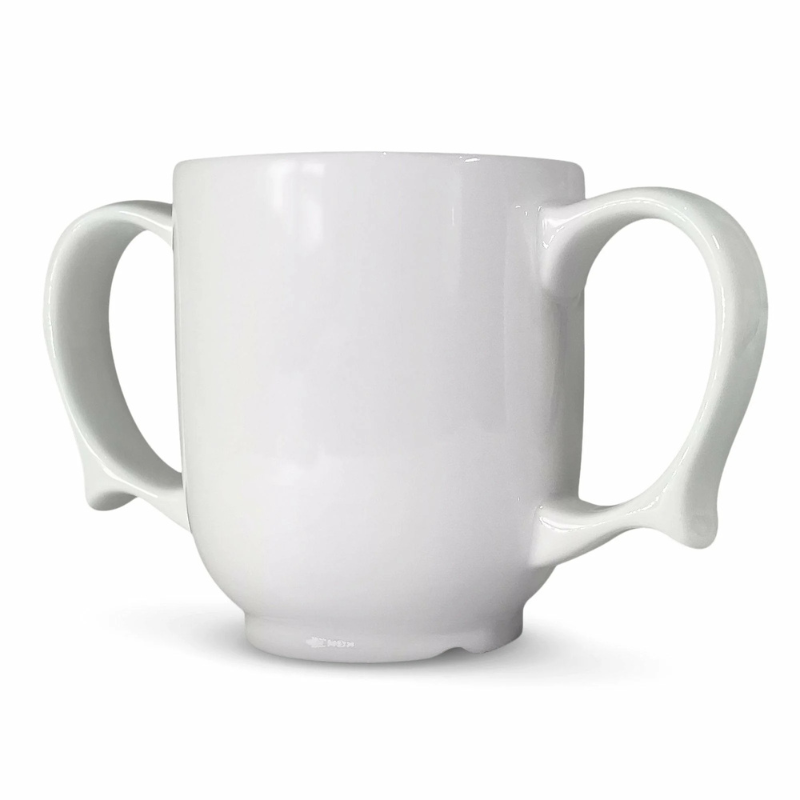 Dementia Alzheimer's Two Handled Drinking Mug (White) | Dementia Shop